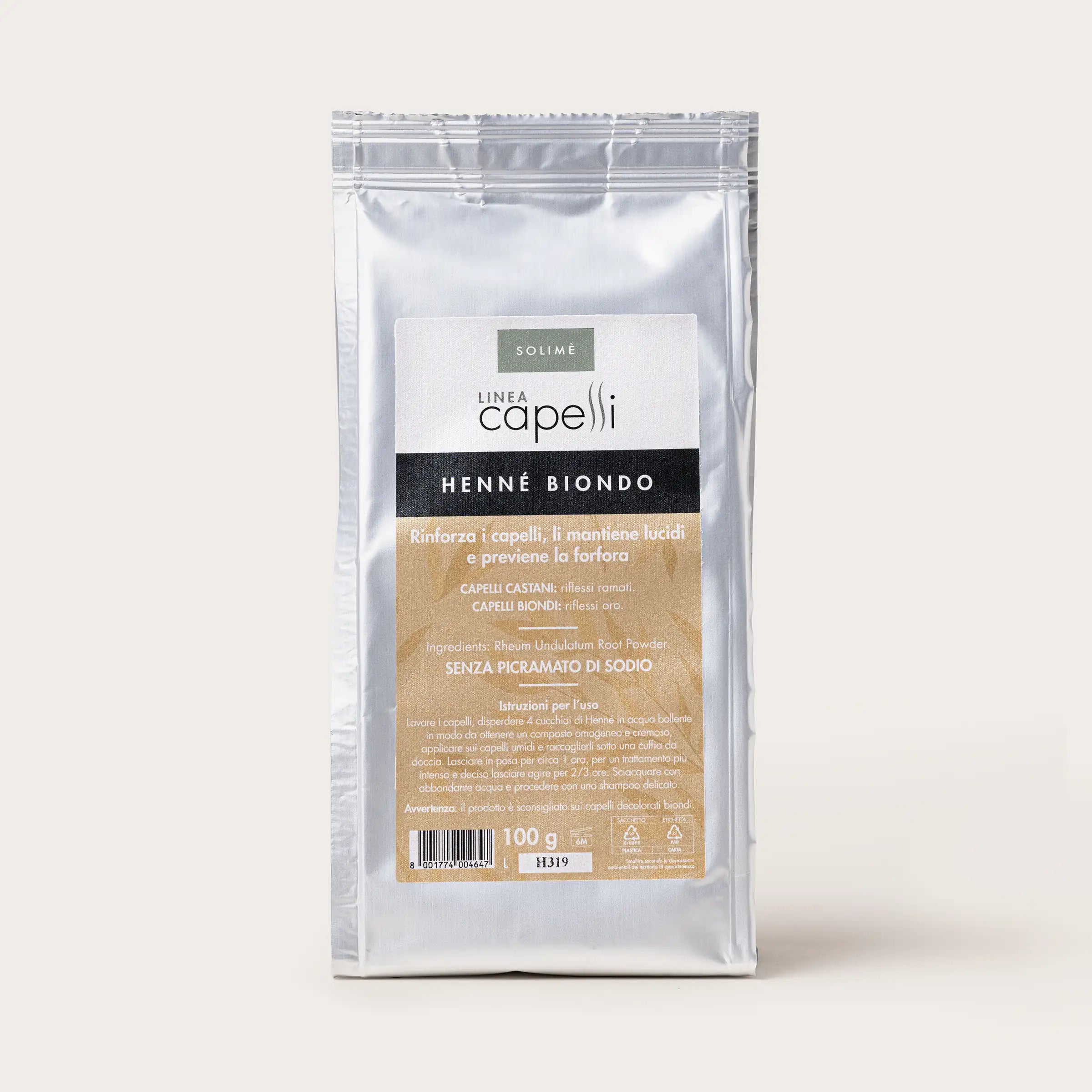 Henné naturale biondo – Solimè